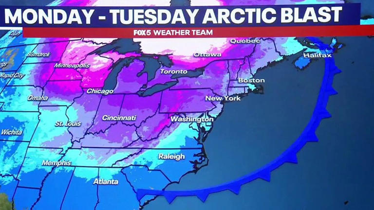 DC weather: Arctic blast bringing frigid temperatures this week