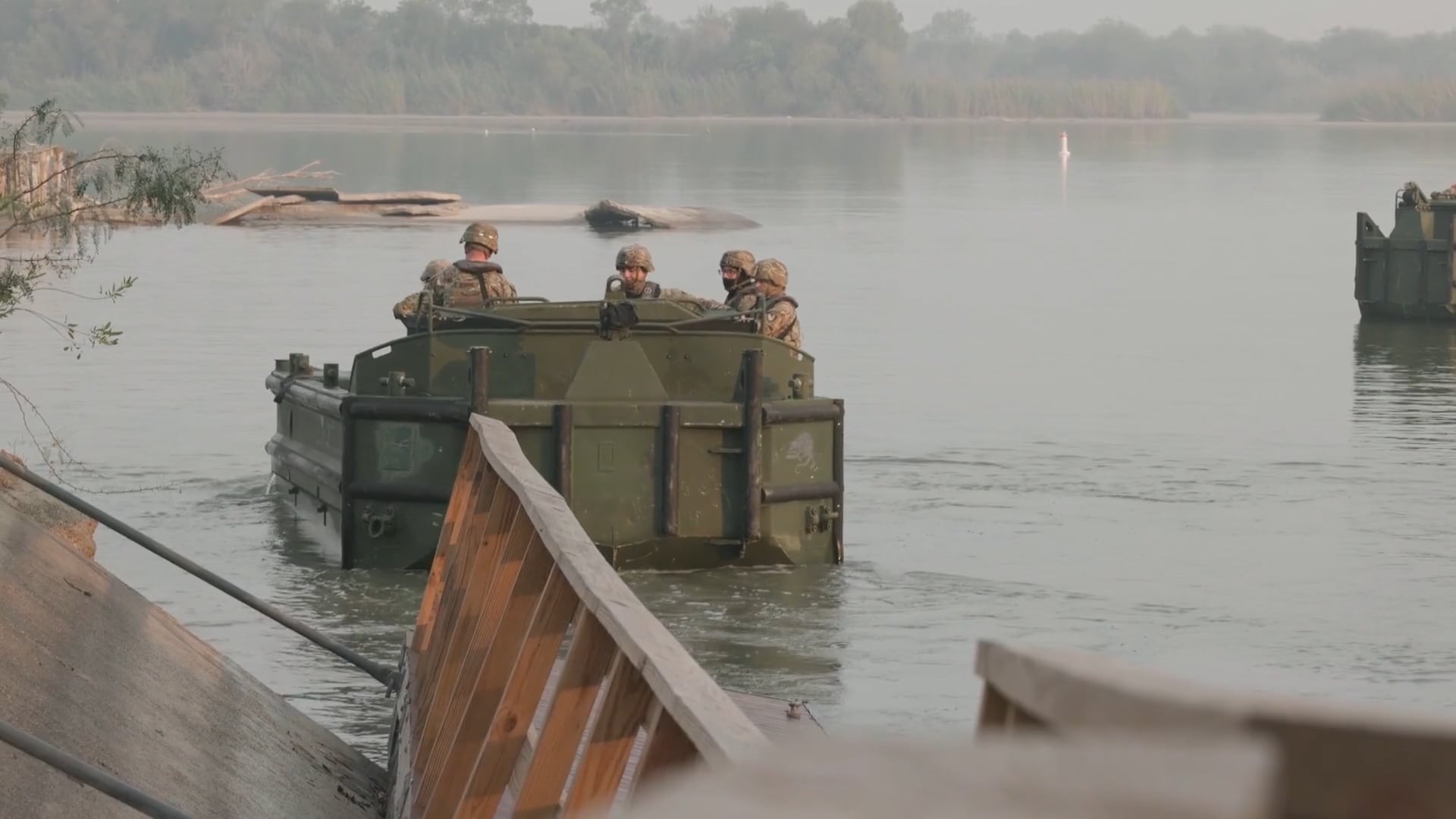 US forces launch river operation at the border