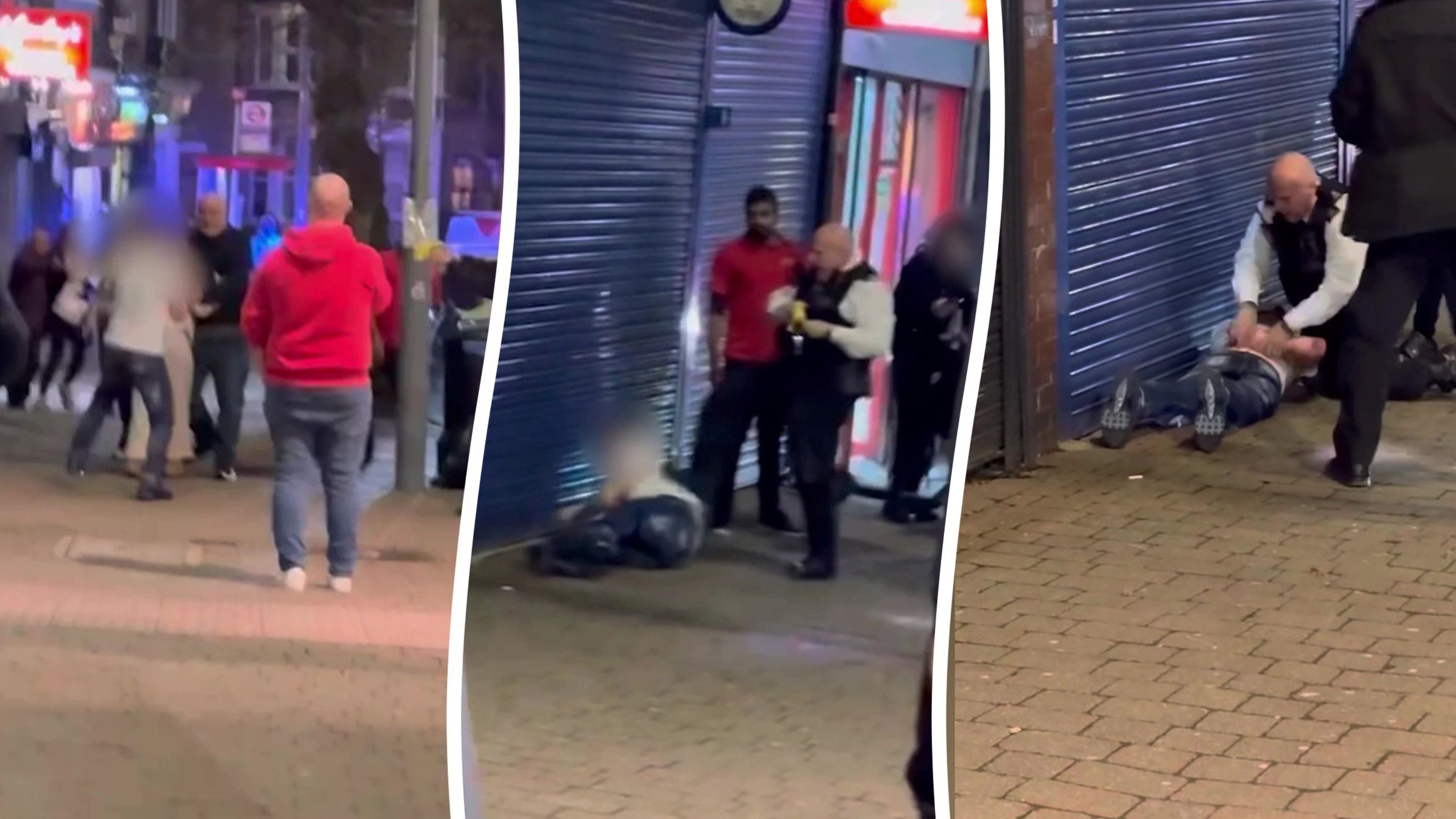 Cop filmed 'kicking' man on the ground outside pub after he was tasered