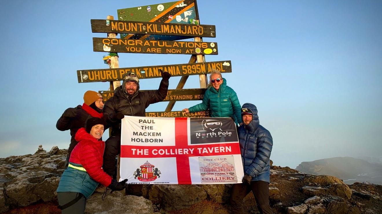 I flew my Sunderland flag at the top of Kilimanjaro and there's no greater feeling