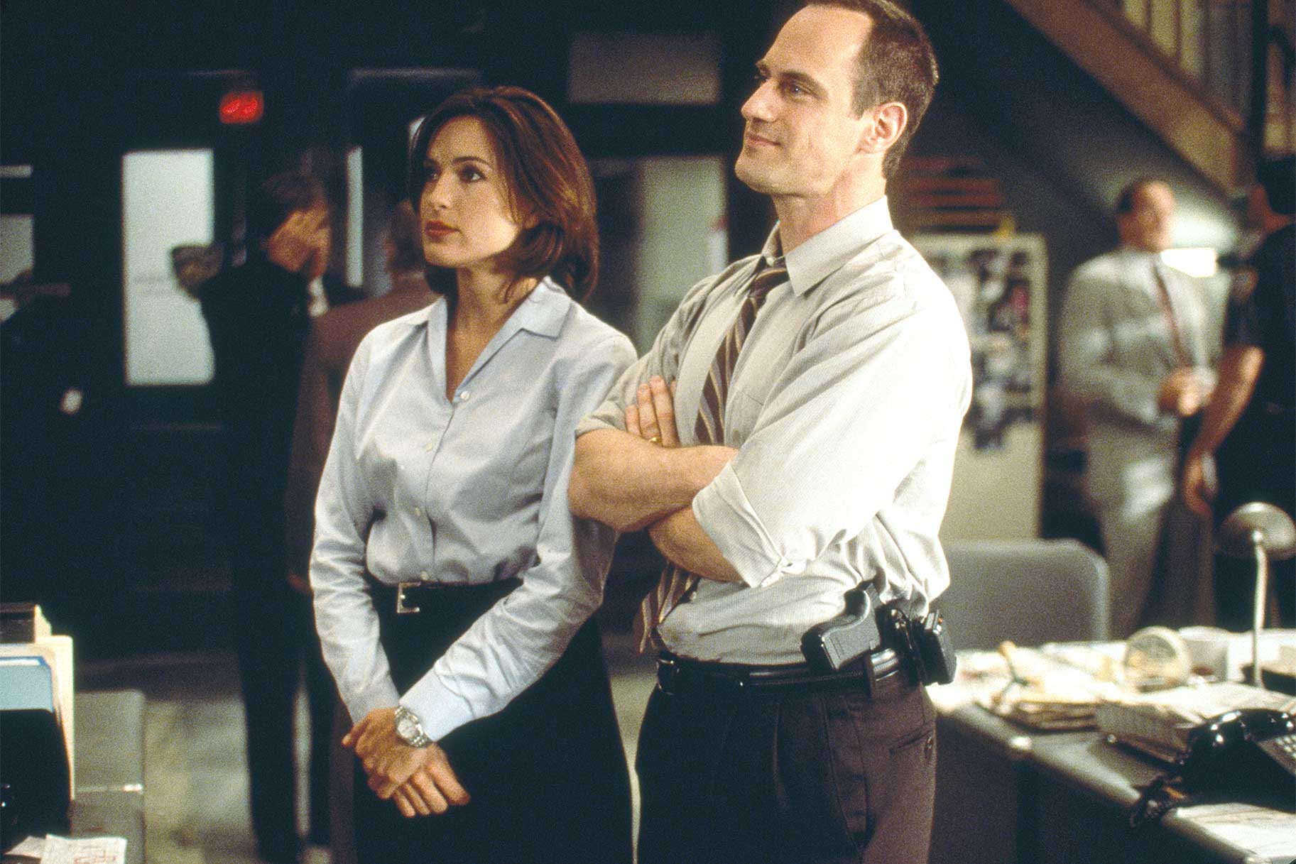 Chris Meloni’s favorite line from his first SVU scene with Benson: "I ...