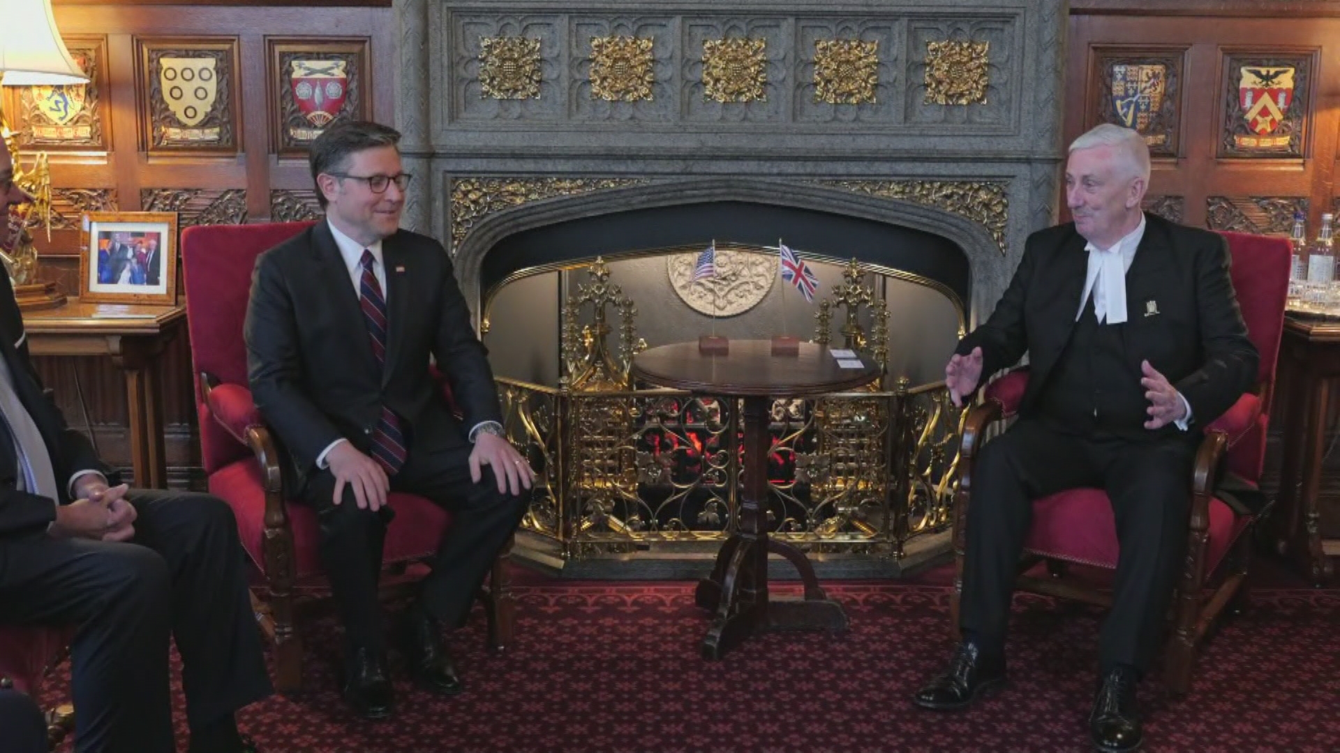 Lindsay Hoyle welcomes US speaker to Speaker's House