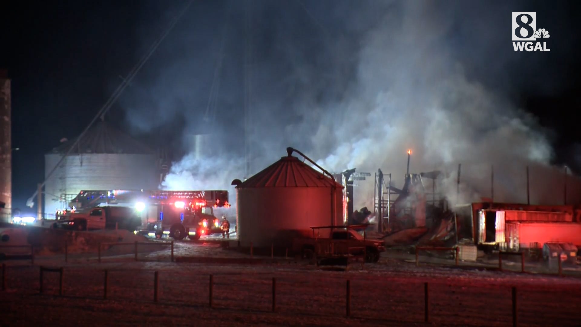 Firefighters tackle barn fire in Middlesex Township