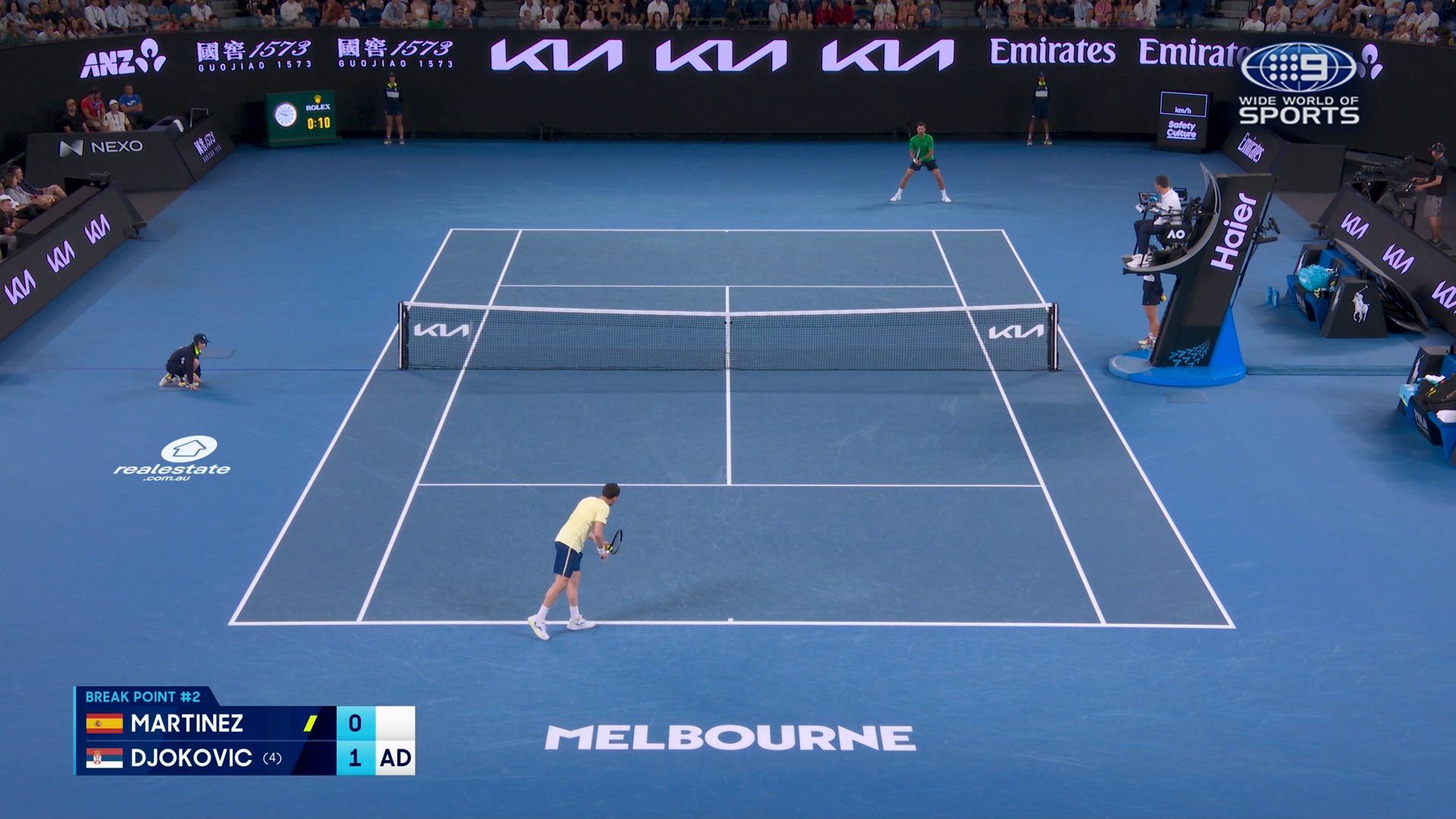 Australian Open highlights: Pedro Martinez vs Novak Djokovic