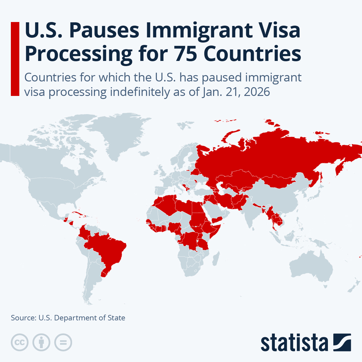 US pauses immigrant visa processing for 75 countries