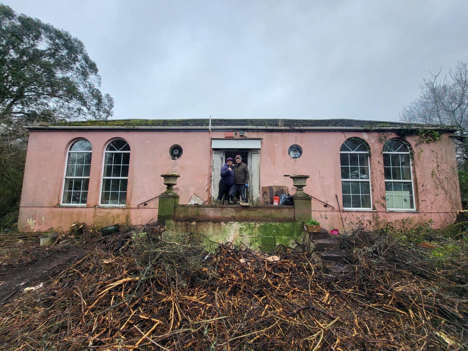 Couple finds surprises in £200k abandoned 'Pink House'