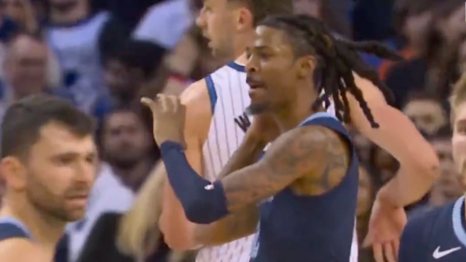 Ja Morant’s new 3-point celebration is a pretend bazooka