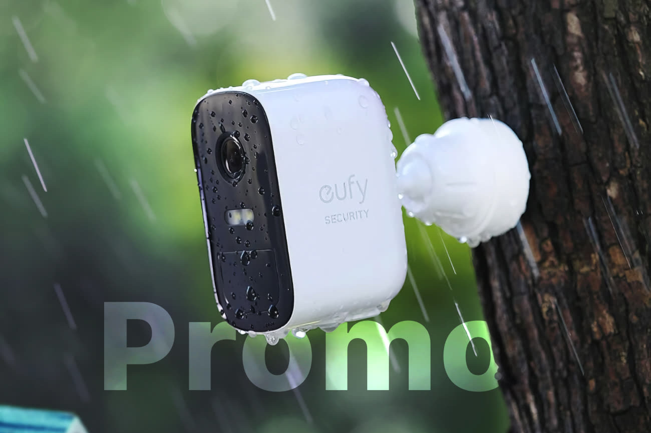 Soldes : le kit de trois caméras eufyCam 2C (HomeKit) à 167
