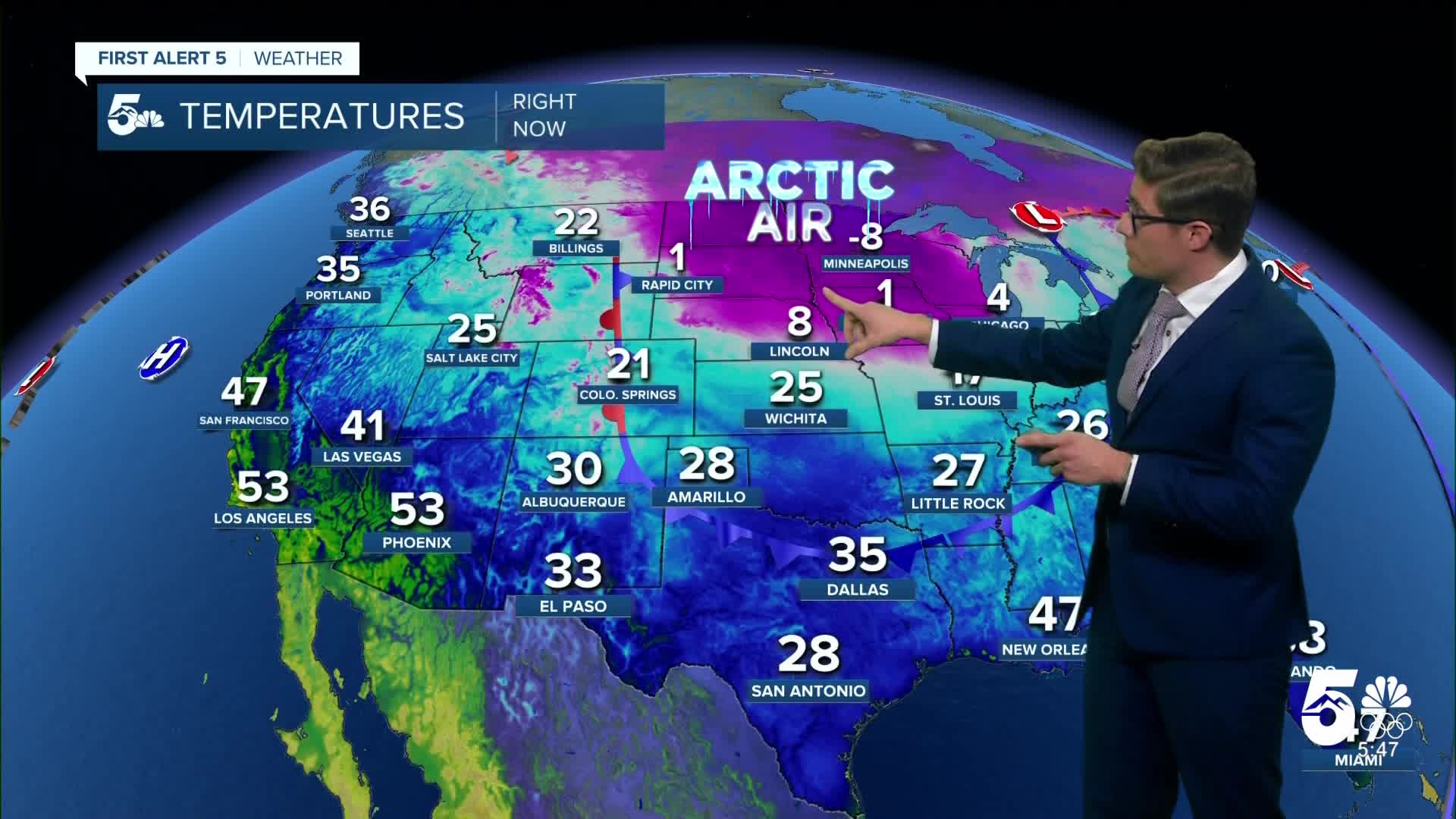 Cold Monday with a mid-week warm up ahead of potential impactful ...
