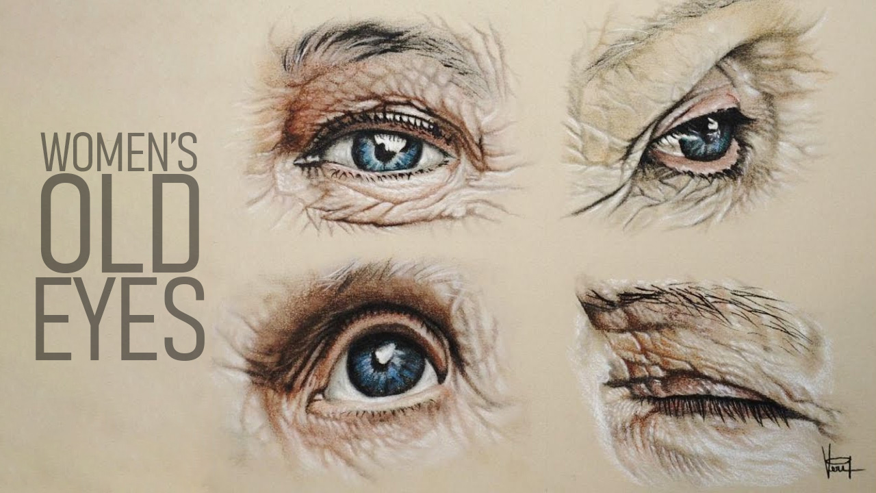 Realistic women’s eyes drawing tutorial: Capture expressions from every ...