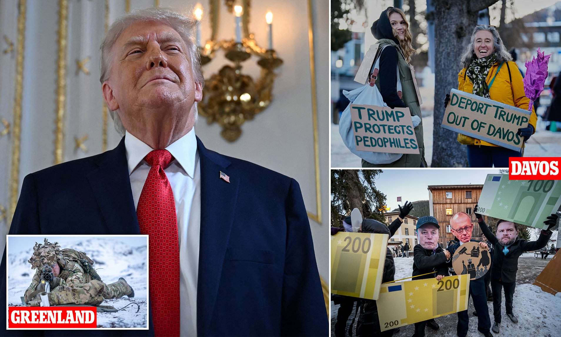 Trump prepares to 'punch allies' at Davos as Greenland threat hangs ...