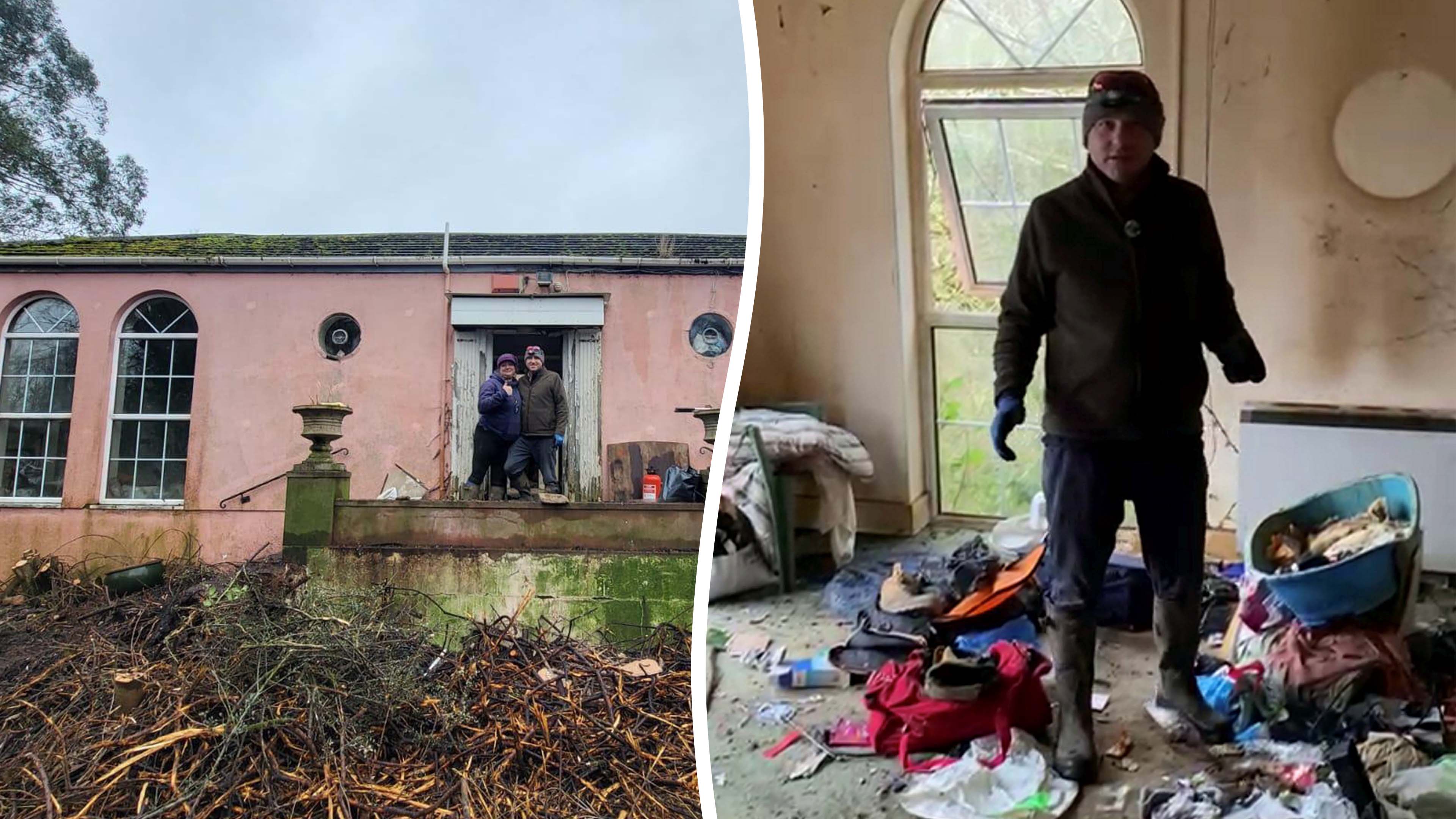 Couple buy abandoned house for under £200k and find mountains of ...