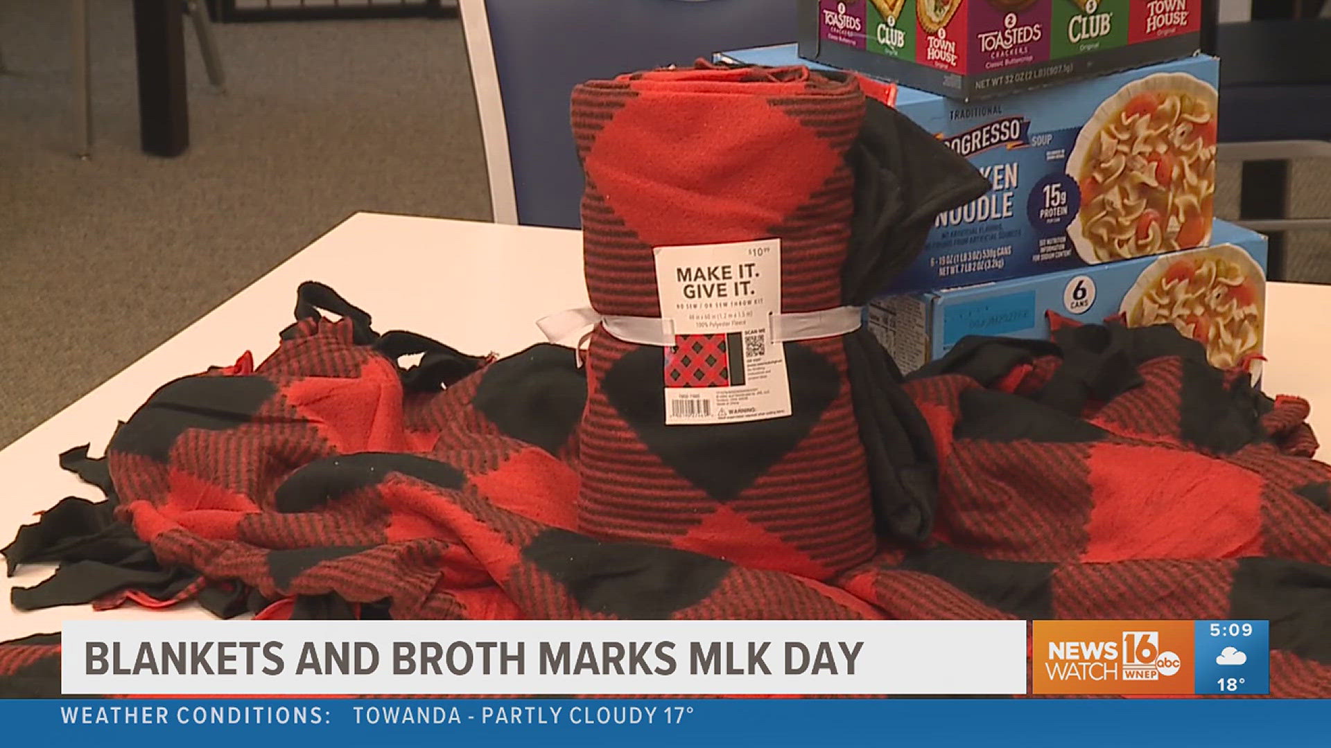 'Blankets and broth' unites community on MLK Day