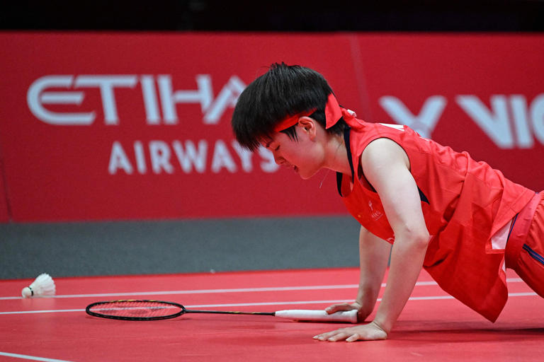 Wang Zhiyi struggles to overcome An Se-young’s dominance
