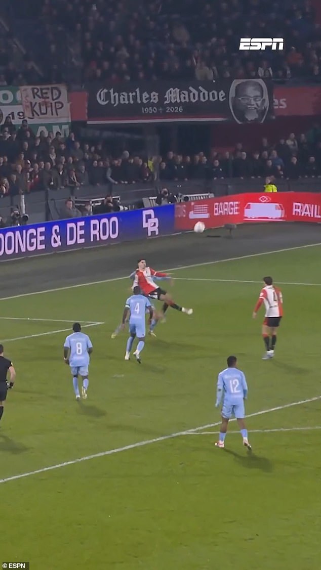 Premier League legend's son, 19, scores outrageous first two goals of ...