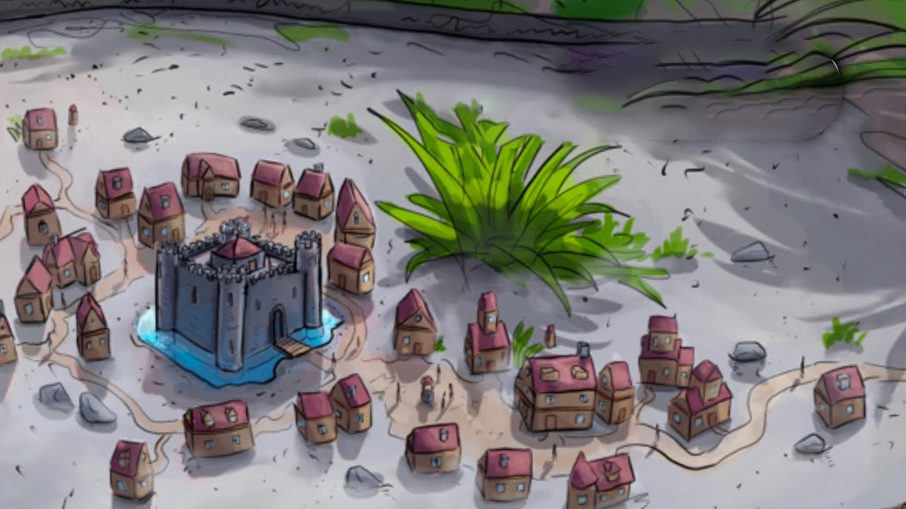 How I imagine a fantasy village as I sketch