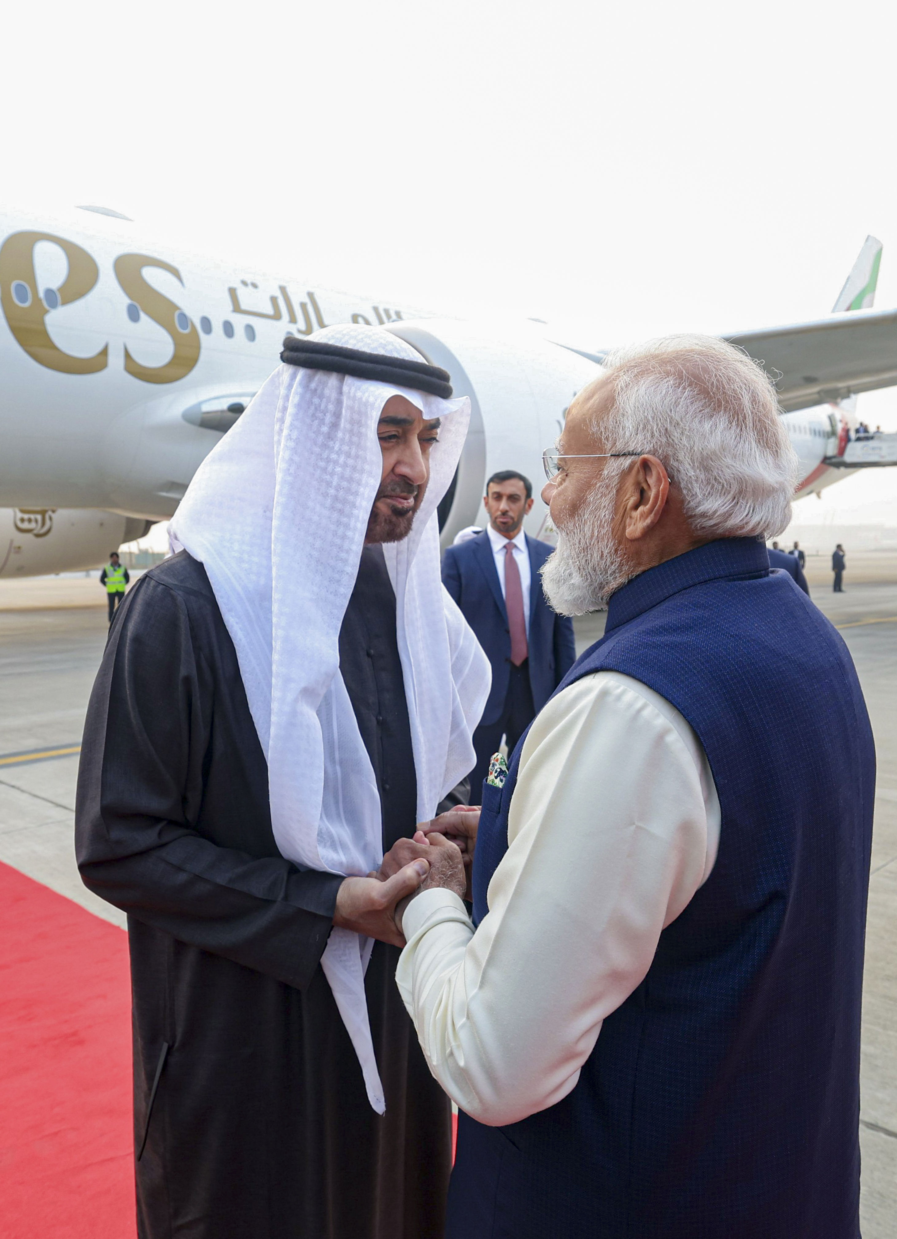 PM gifts ornate wooden swing, pashmina shawl to UAE Prez Al Nahyan