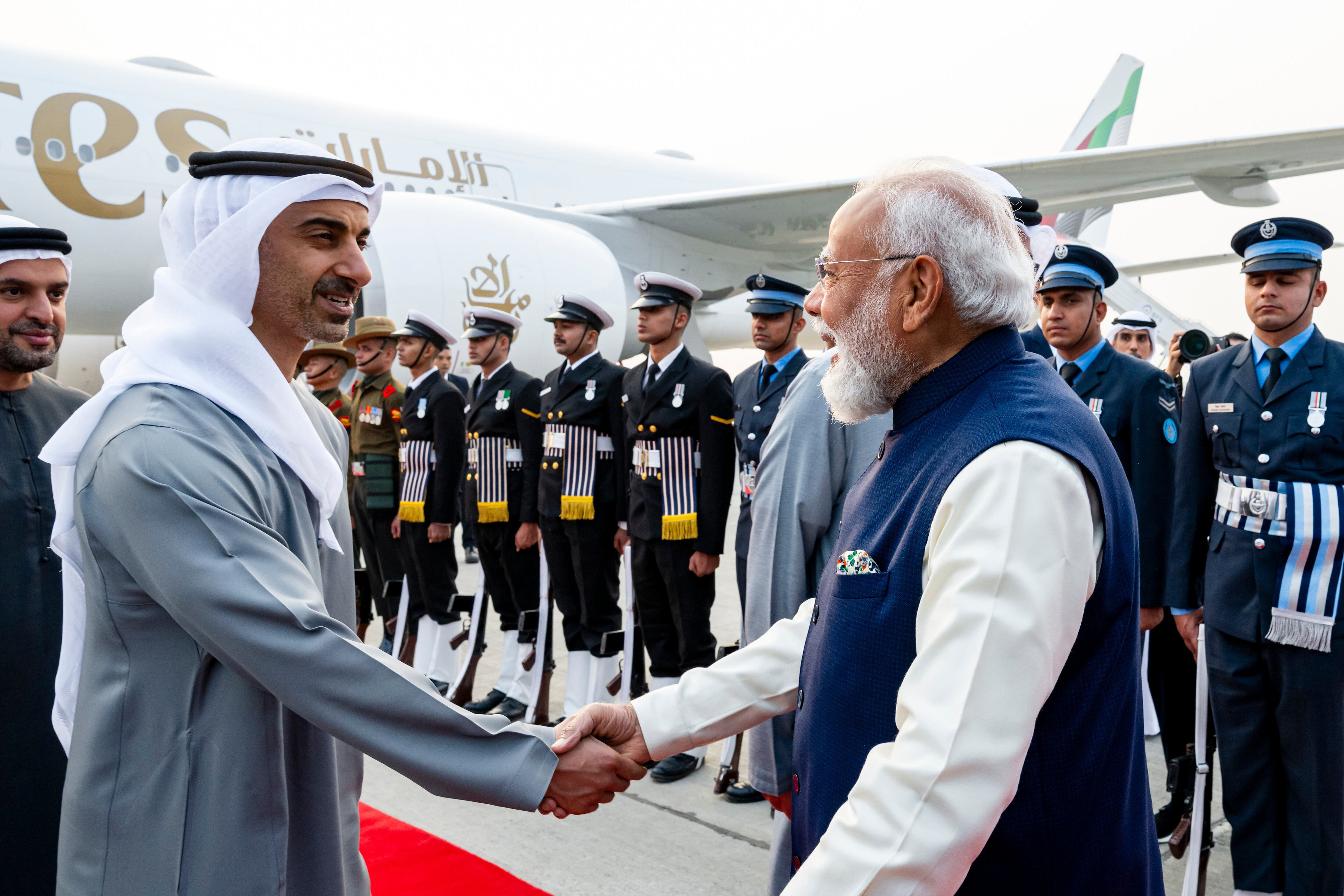 President Sheikh Mohamed and India's Modi hold talks in New Delhi as ...