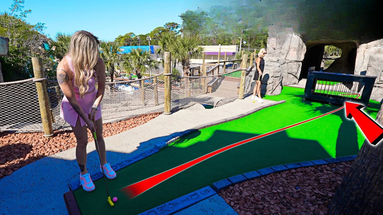 This mini golf match was wild!