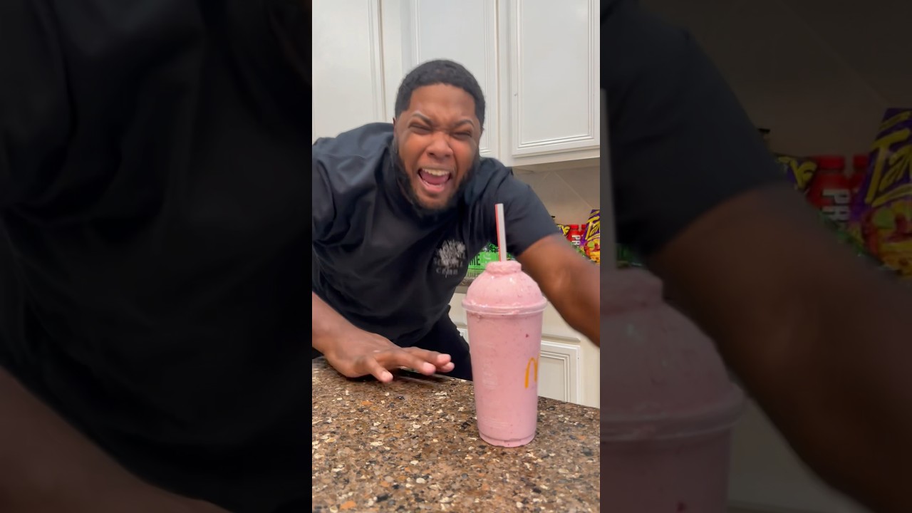 Drinking the scariest Grimace shake ever