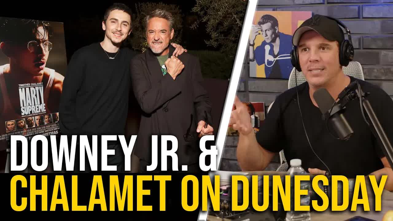 Robert Downey Jr. And Timothee Chalamet Promote "Dunesday"