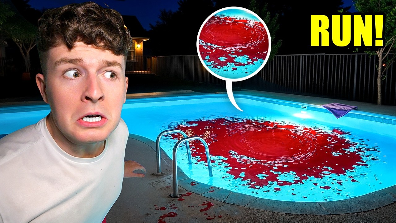 Blood found in a pool at 3 AM