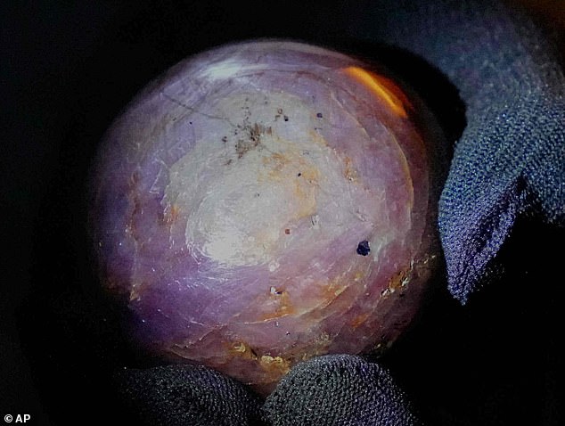 Rare 'purple star sapphire' weighing 3,563 carats discovered in Sri ...
