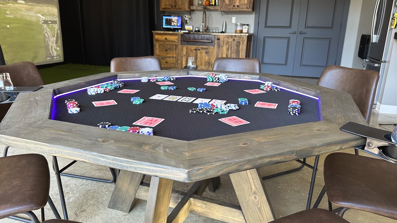 How to build a LED poker table that instantly upgrades game night