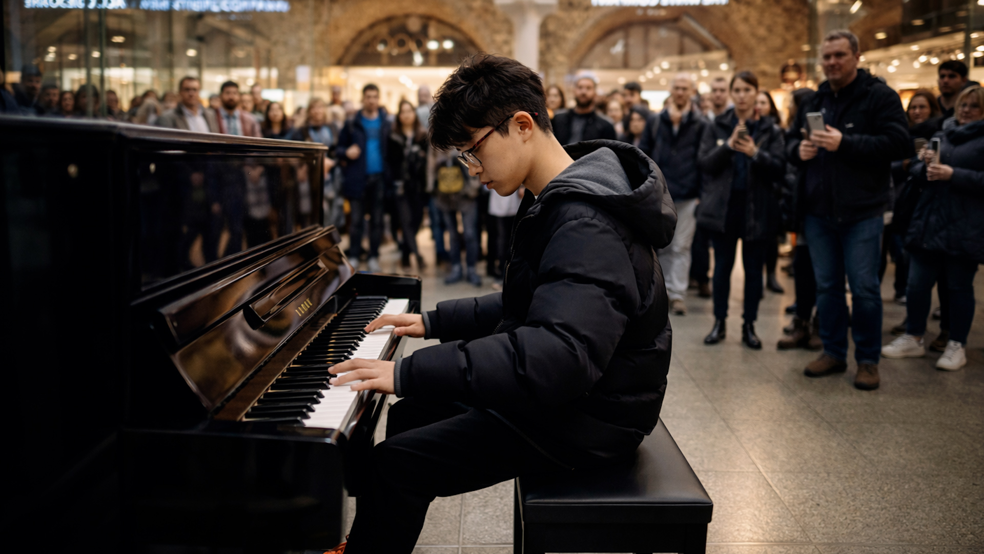 Inception theme performed live on station piano