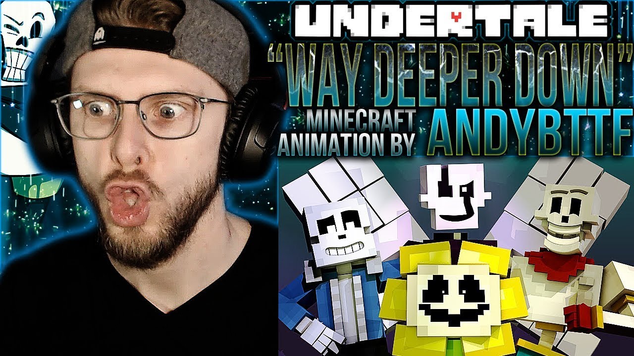 Vapor reacts #832 | Undertale song Minecraft animation Way Deeper Down ...