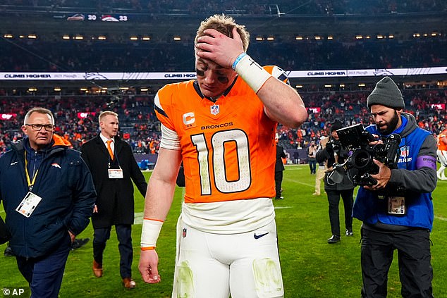 Wife of Broncos backup Jarrett Stidham sends message to Bo Nix as her ...