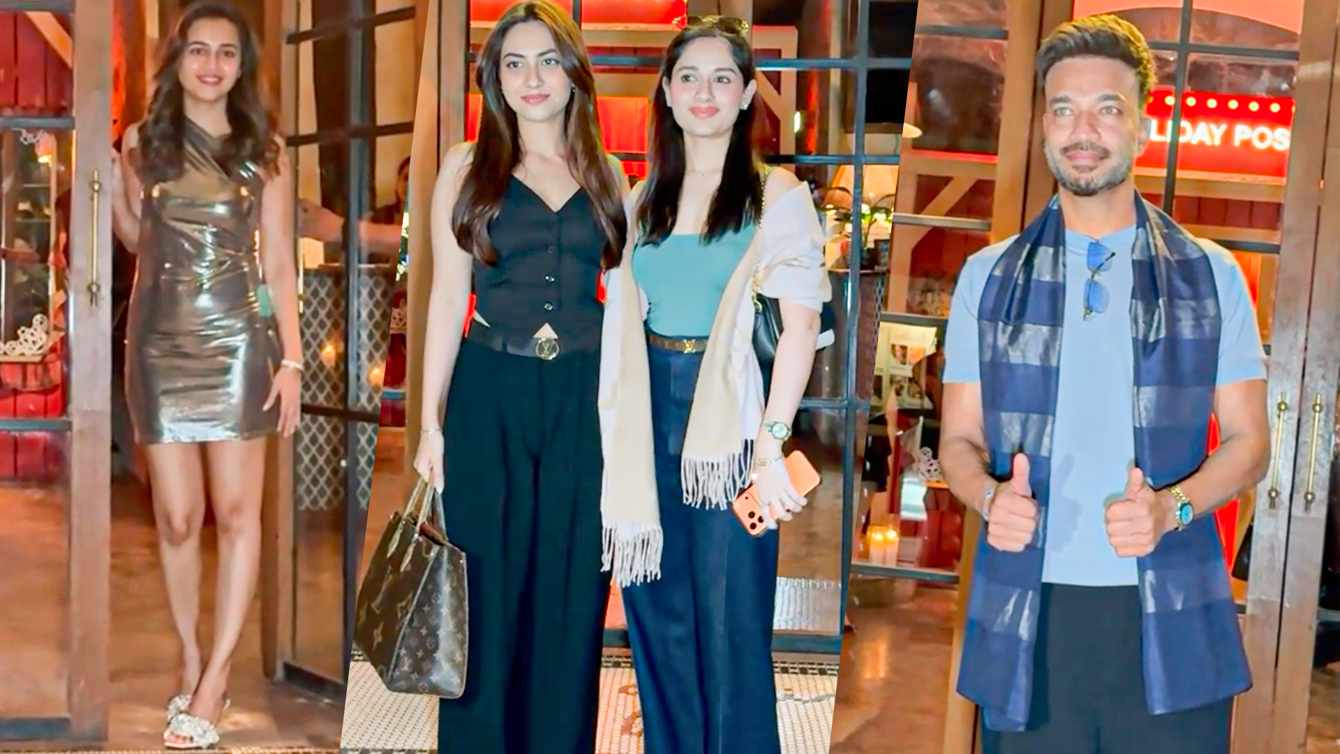Bandra: Tejasswi Prakash, Jannat Zubair & Vicky Jain Spotted | GIGI ...