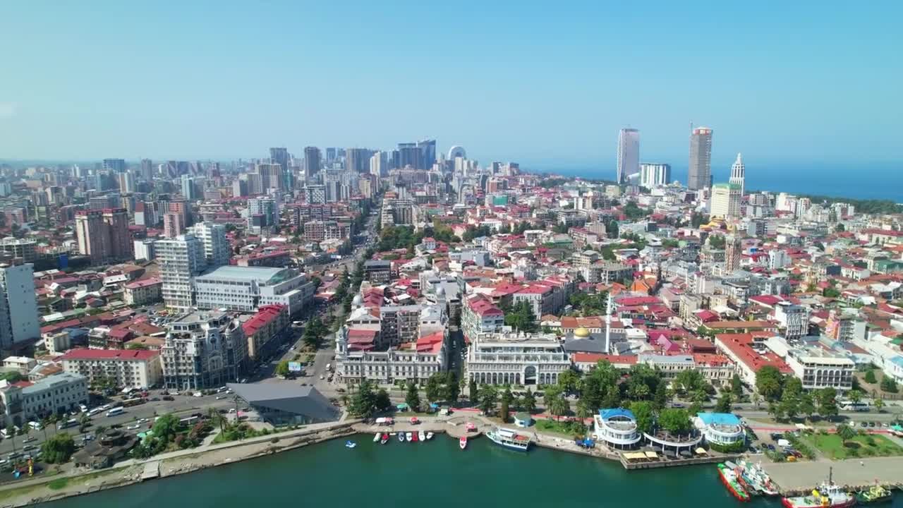 Batumi, Georgia: Drone views of the "Las Vegas of the Black Sea"