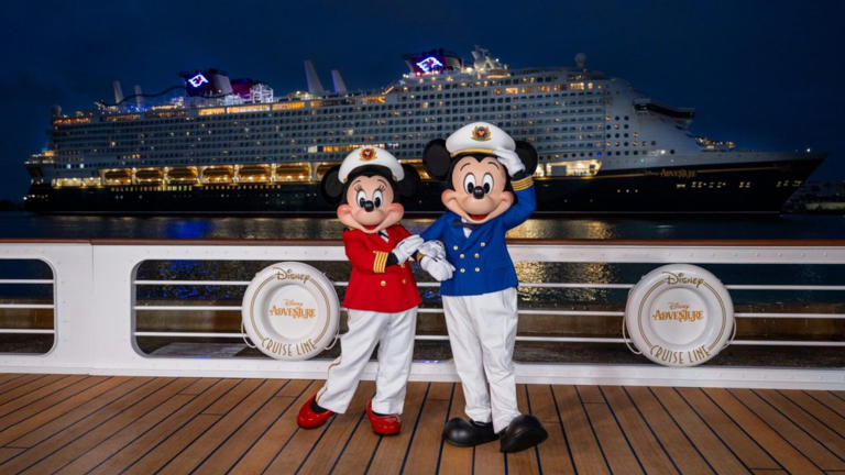 New Disney Adventure cruise ship stops in Florida ahead of launch