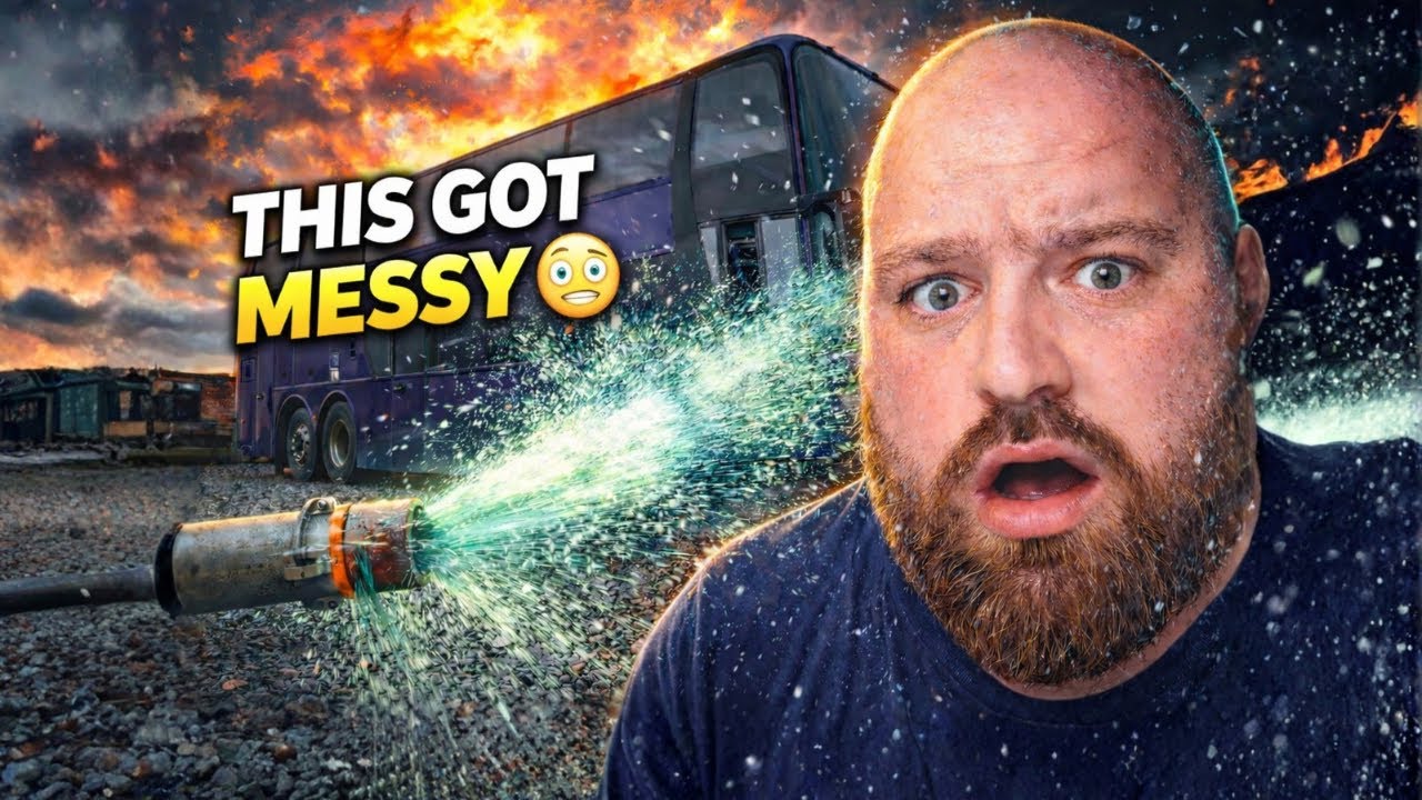 We cut the heater pipe… and coolant exploded everywhere | Bus home build