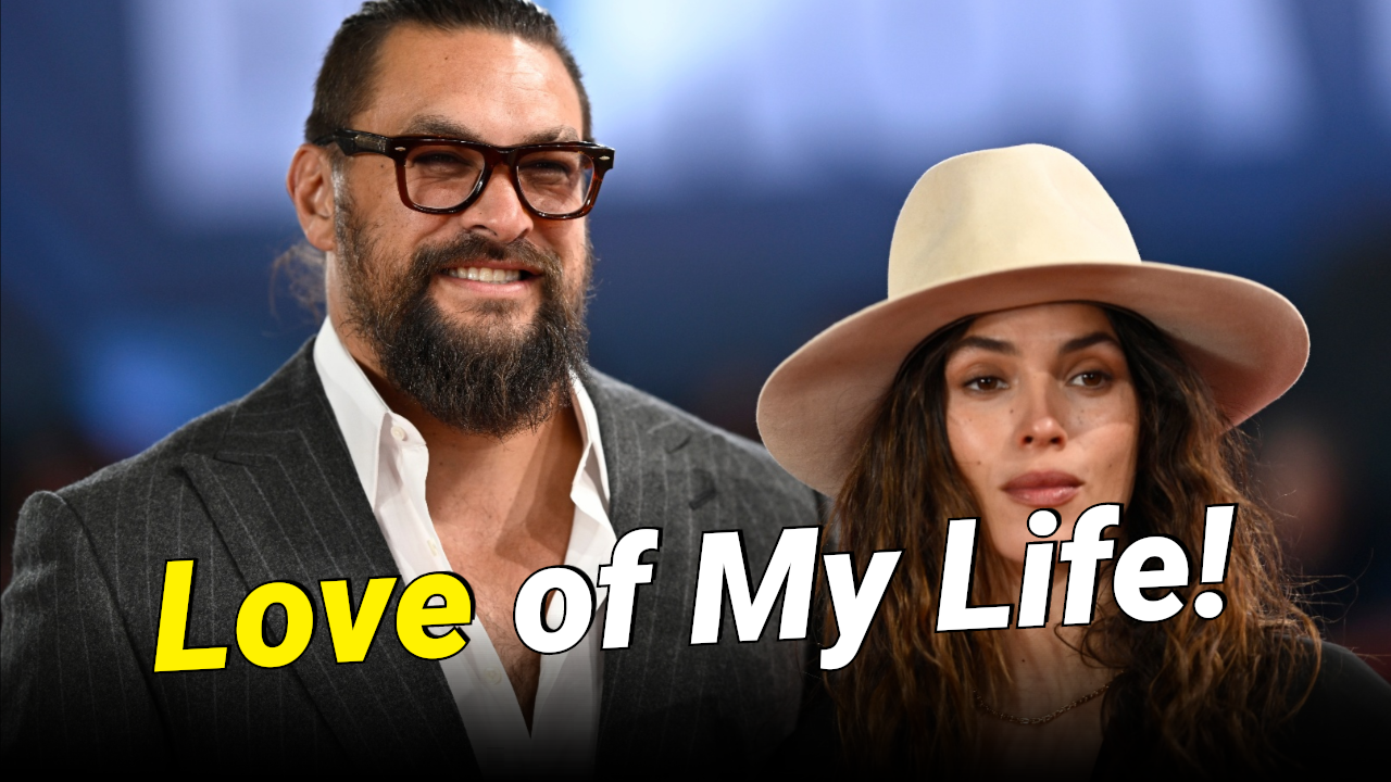Jason Momoa calls Adria Arjona the love of my life at The Wrecking Crew ...