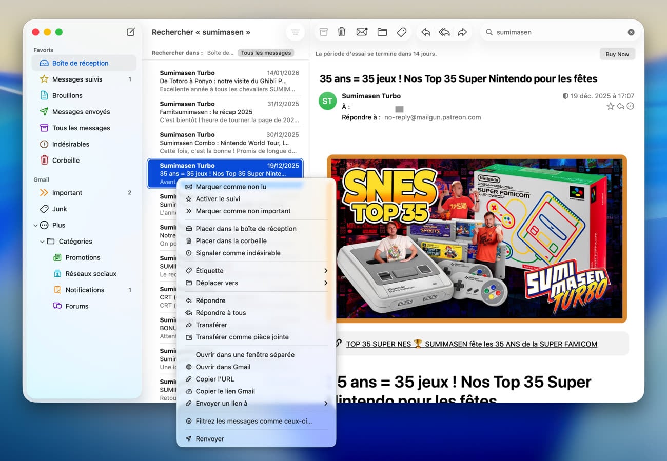 Mimestream confirme son statut de meilleur client Gmail pour Mac