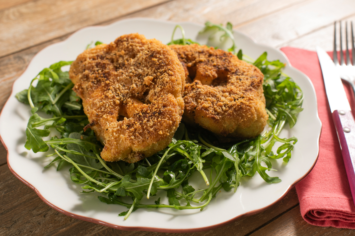 Baked cauliflower cutlets