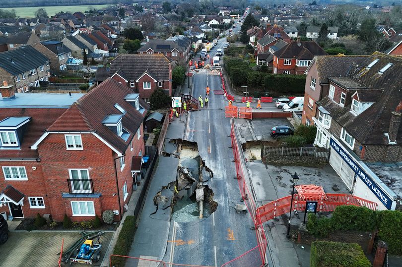Update on when Godstone High Street could reopen after massive sinkhole
