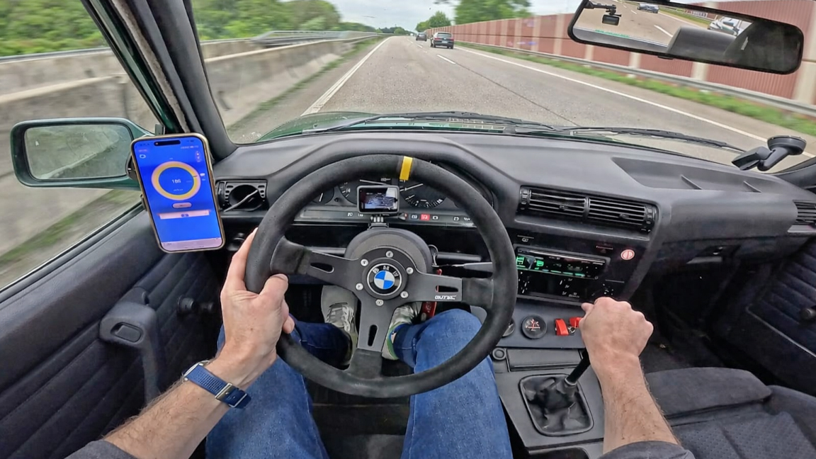 BMW E30 with M50 turbo is brutally fast