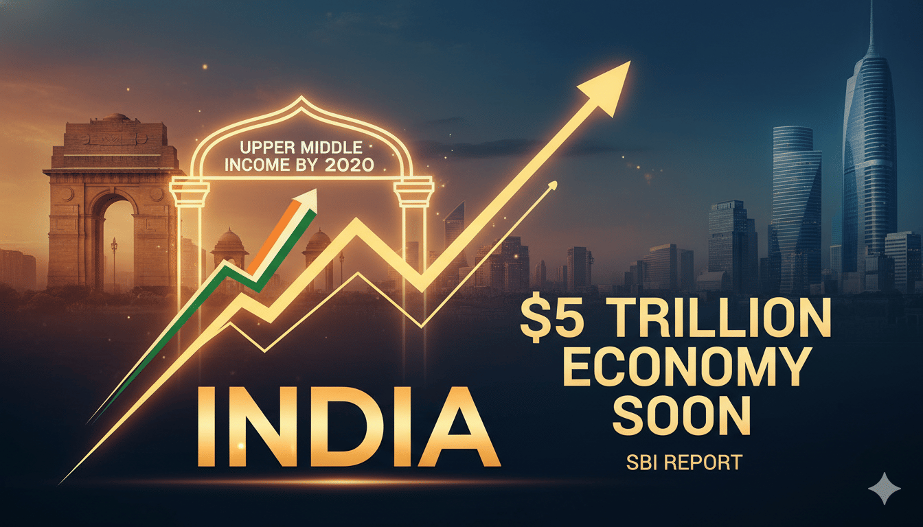 India to reach upper middle income group by 2030: SBI report