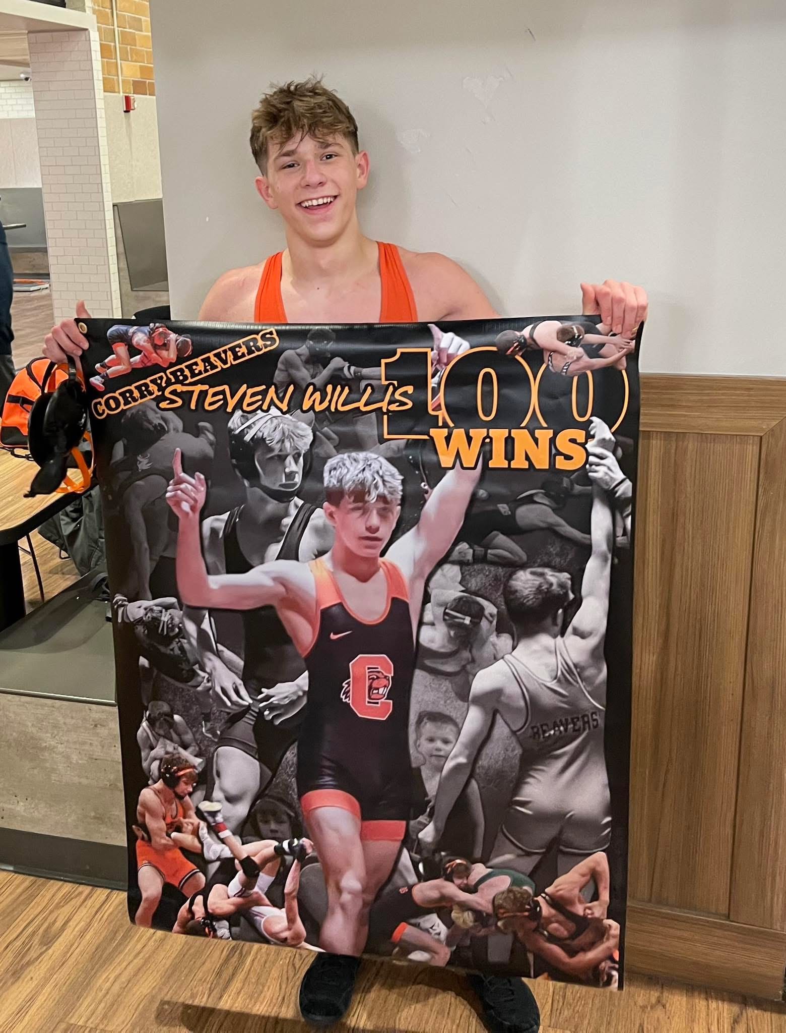 Corry's Willis latest Erie County wrestler to reach 100 career wins