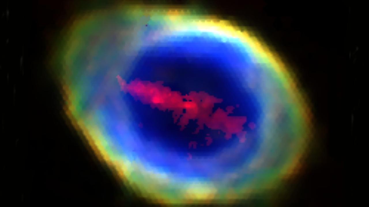Astronomers discover an enormous iron bar in the famous Ring Nebula ...