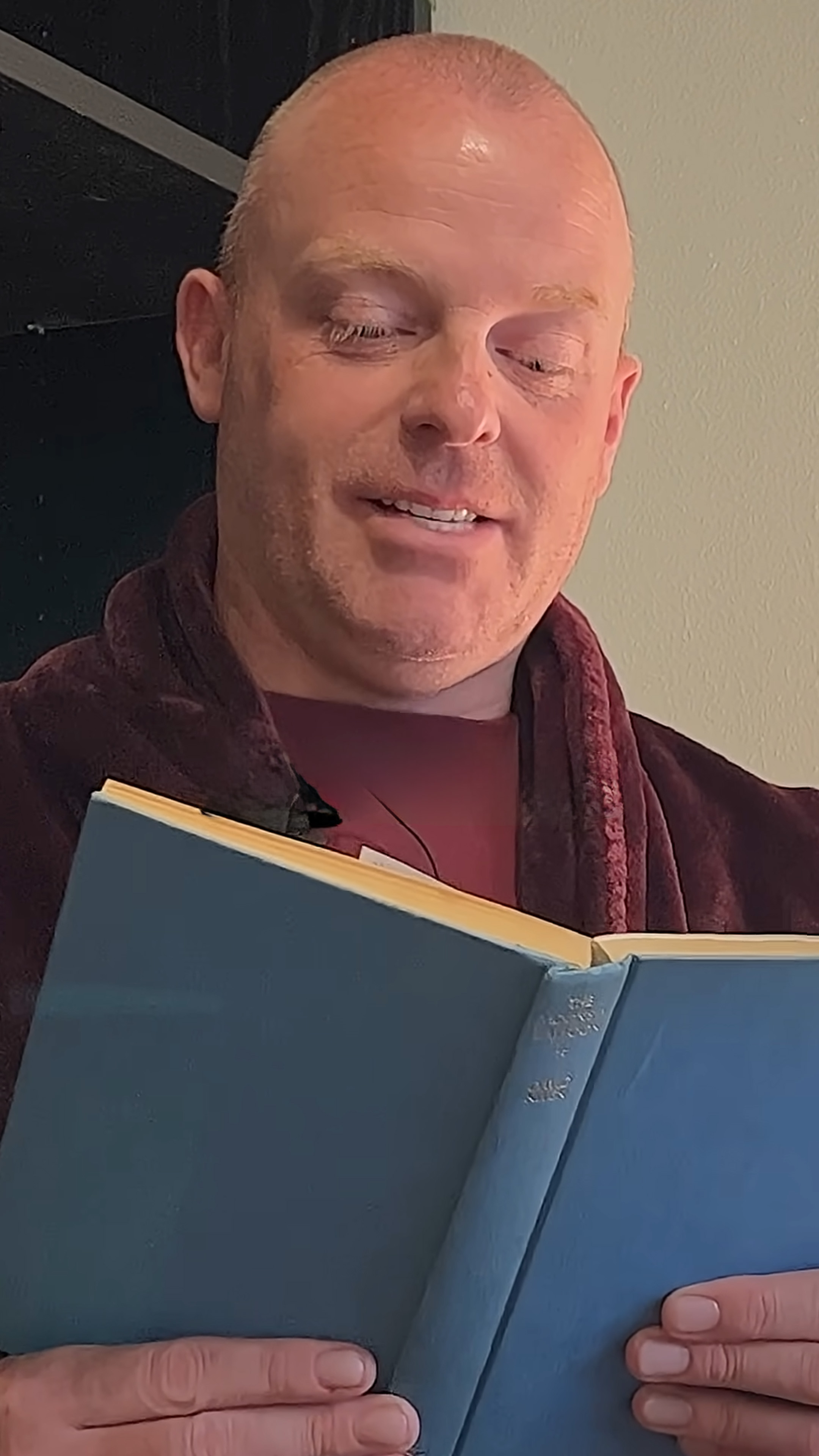 A cozy story book reading