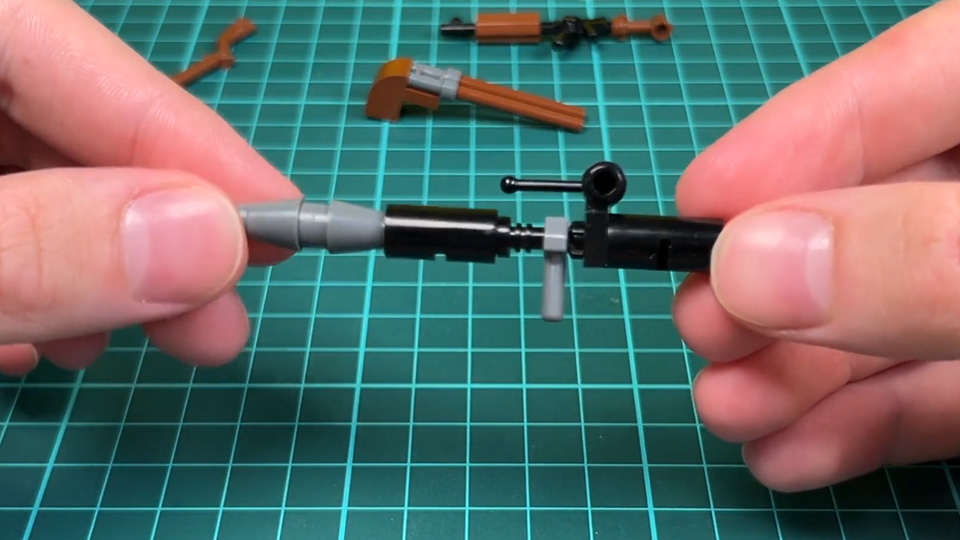 Building realistic LEGO weapons step by step