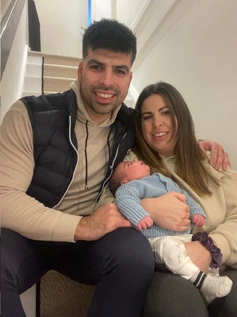 Giant baby born weighing 12lbs was so big midwives thought scales were ...