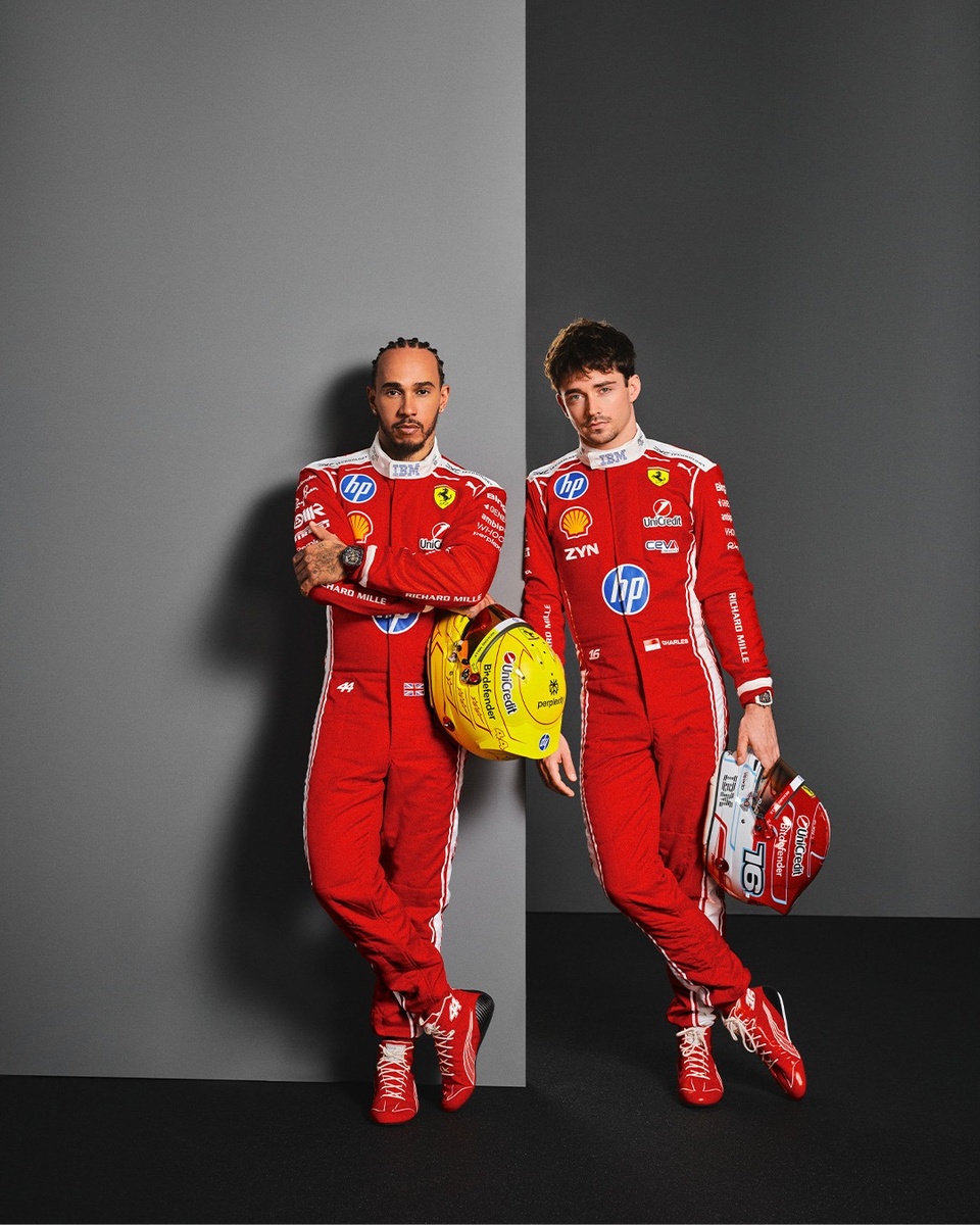 F1 | Ferrari, ecco le nuove tute di Leclerc e Hamilton: accanto al ...