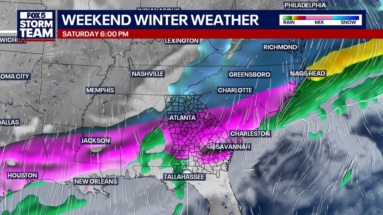 Snow, ice possible in Georgia this weekend as winter storm threatens ...