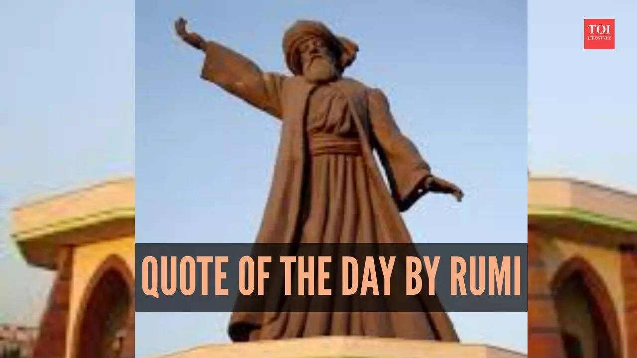 Quote of the day by Rumi: “Peaceful is the one who’s not concerned with ...
