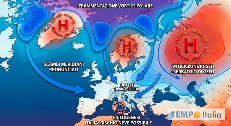 Meteo, l’ombra del gelo dalla Russia sull’Italia: le novità di fine gennaio
